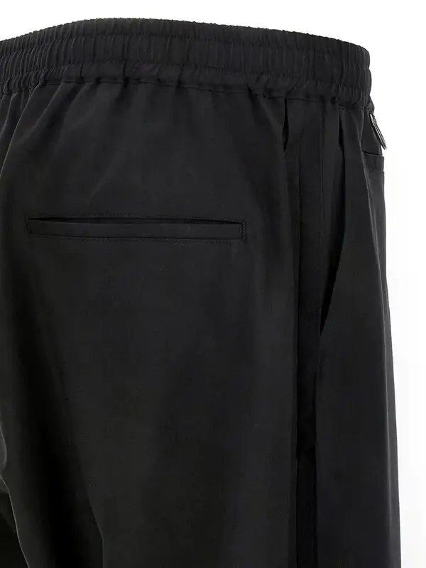 Undercover Elasticated Waist Trousers With Logo Print