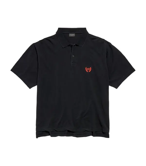 Balenciaga Laurel Classic Polo Shirt - Black