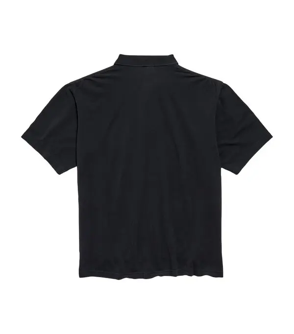 Balenciaga Laurel Classic Polo Shirt - Black