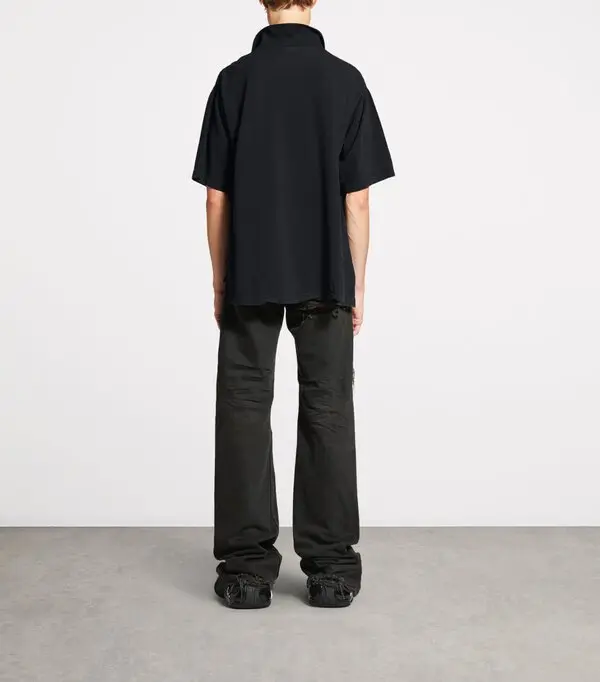 Balenciaga Laurel Classic Polo Shirt - Black