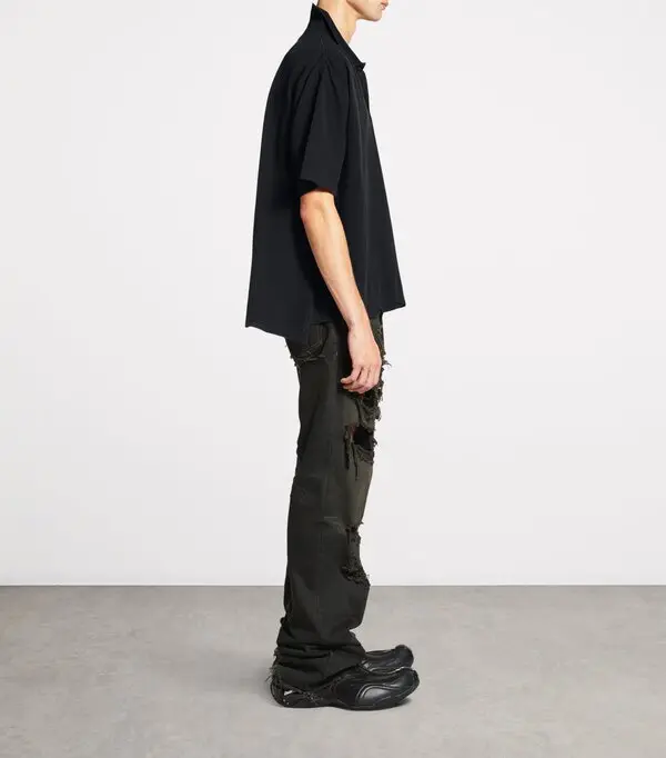 Balenciaga Laurel Classic Polo Shirt - Black