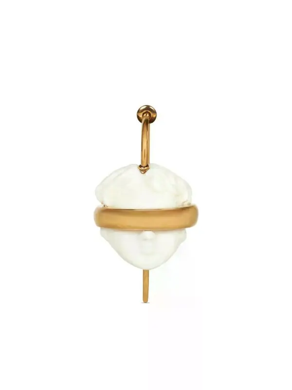 Etro Head-motif Single Earring - White