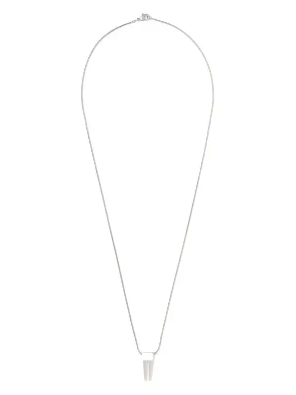 Rick Owens Open Trunk Charm Necklace - Silver