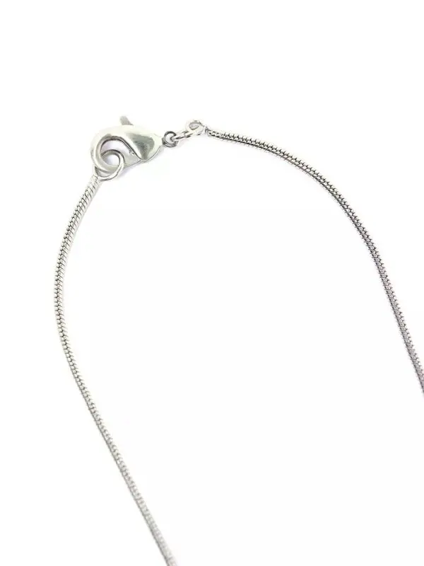 Rick Owens Open Trunk Charm Necklace In Silver - 14% Off