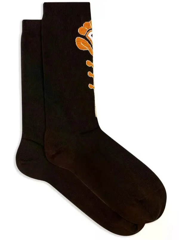 Etro Jacquard Cotton Ankle Socks - Black