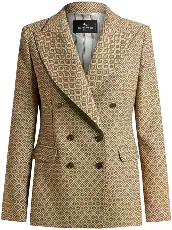 Etro Jacquard Blazer - Neutrals