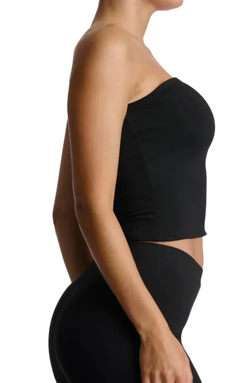 Naked Wardrobe Smooth Crop Tube Top - Black