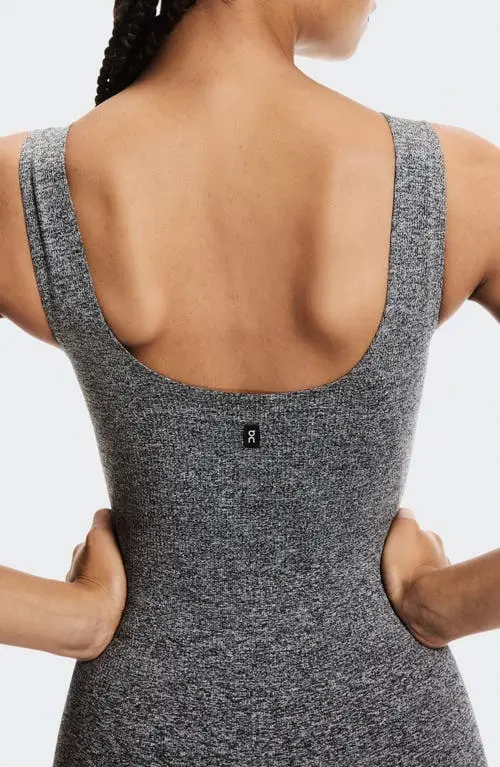 On Studio Knit Bodysuit - Graphite Heather