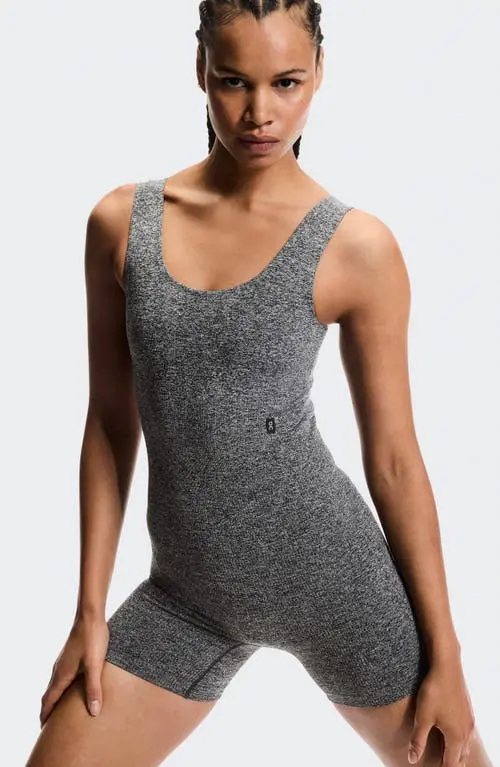 On Studio Knit Bodysuit - Graphite Heather