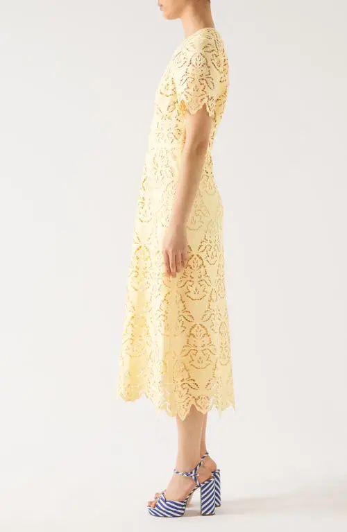 LK BENNETT Georgia Embroidered Midi Dress