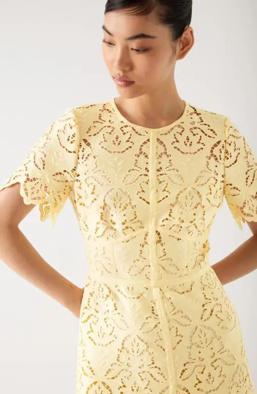 LK BENNETT Georgia Embroidered Midi Dress