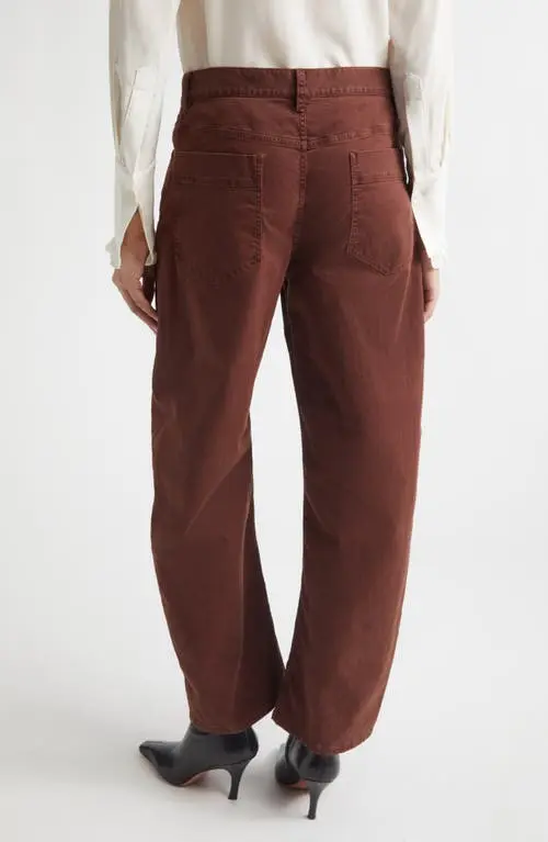 NILI LOTAN Tribeca Barrel Leg Trousers - Cabernet