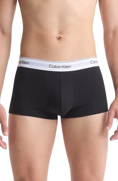 Calvin Klein Icon 3-pack Stretch Cotton Boxer Briefs - Black/black