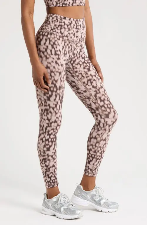 Zella Studio Luxe Print High Waist 7/8 Leggings