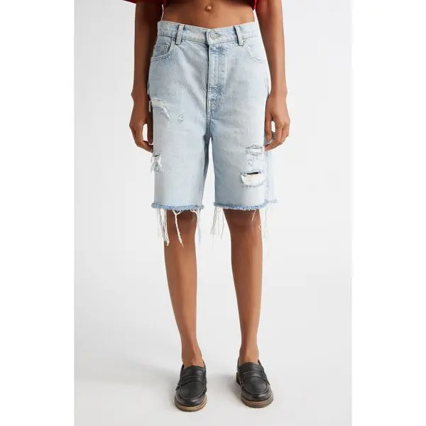 GOLDEN GOOSE Marsha Denim Bermuda Shorts