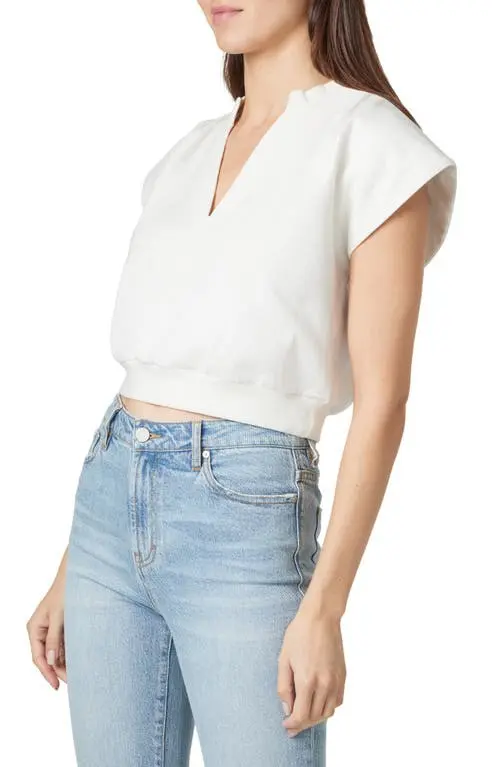 Habitual Extended Shoulder Crop Knit Top