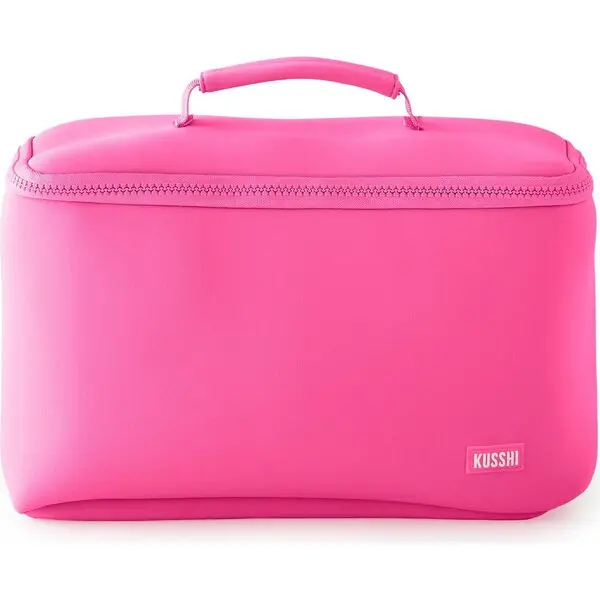 KUSSHI Train Case - French Pink/sherbert