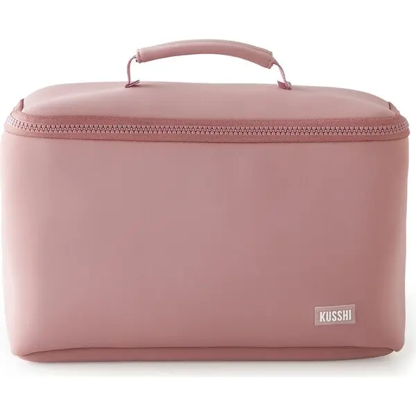 KUSSHI Train Case - Mauve/stone-large