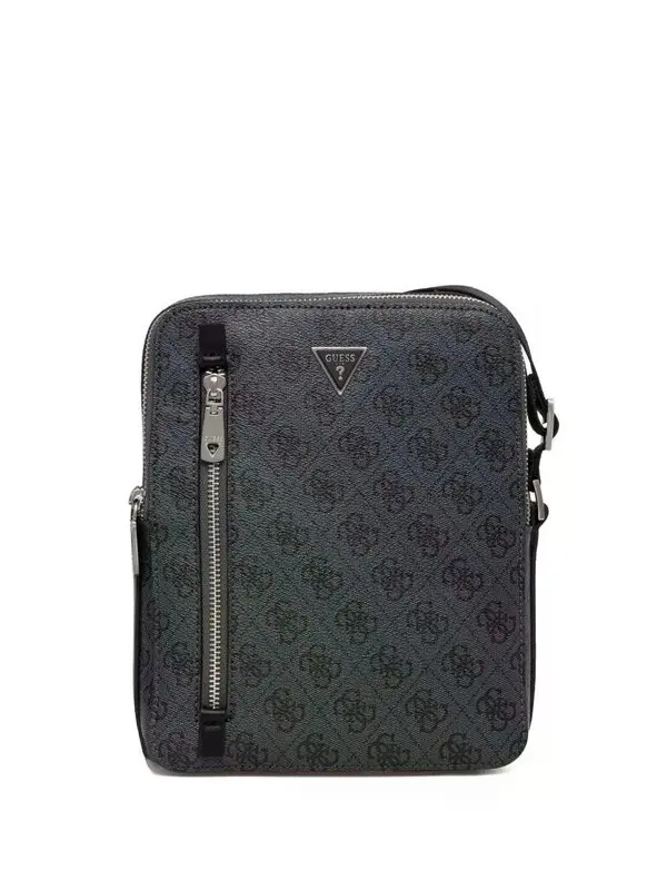 Guess Monogram Messenger Bag - Grey
