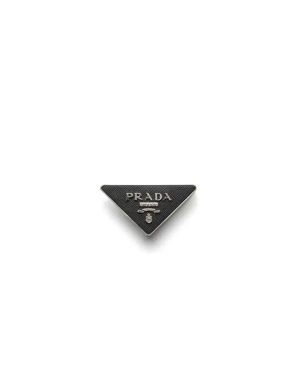 Prada Saffiano Belt Buckle - Grey