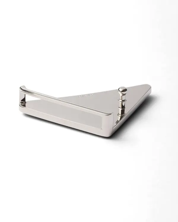 Prada Saffiano Belt Buckle - Grey