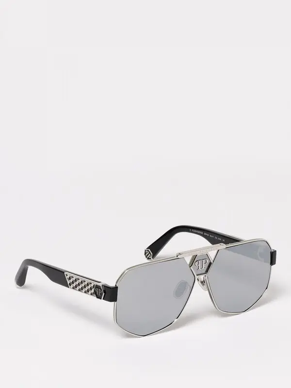 Philipp Plein Octagon Sunglasses - Silver