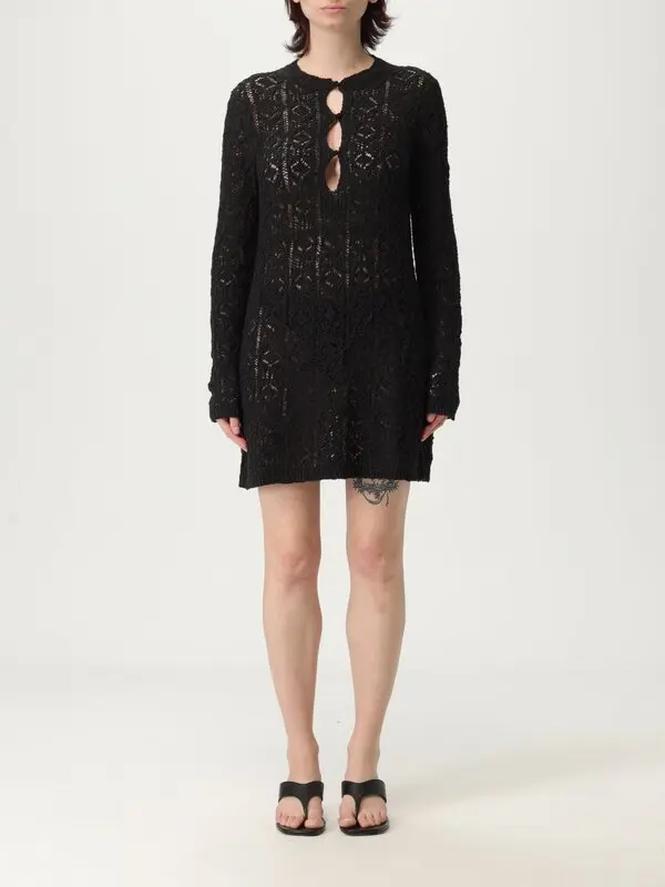 LOU LOU STUDIO Crochet Knit Mini Dress