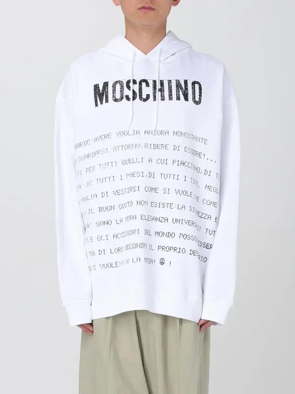 Moschino Oversized Logo Hoodie - White
