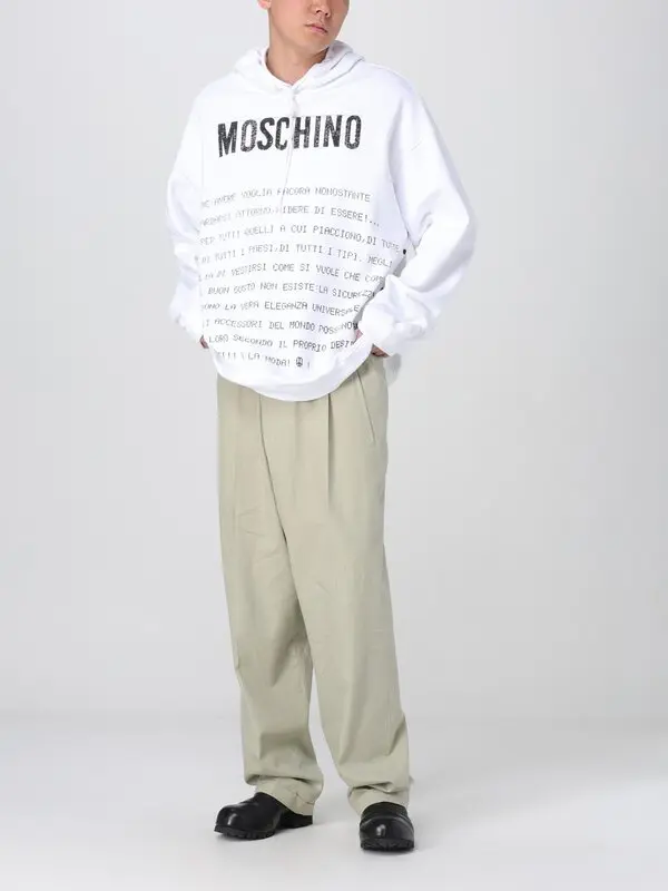 Moschino Oversized Logo Hoodie - White