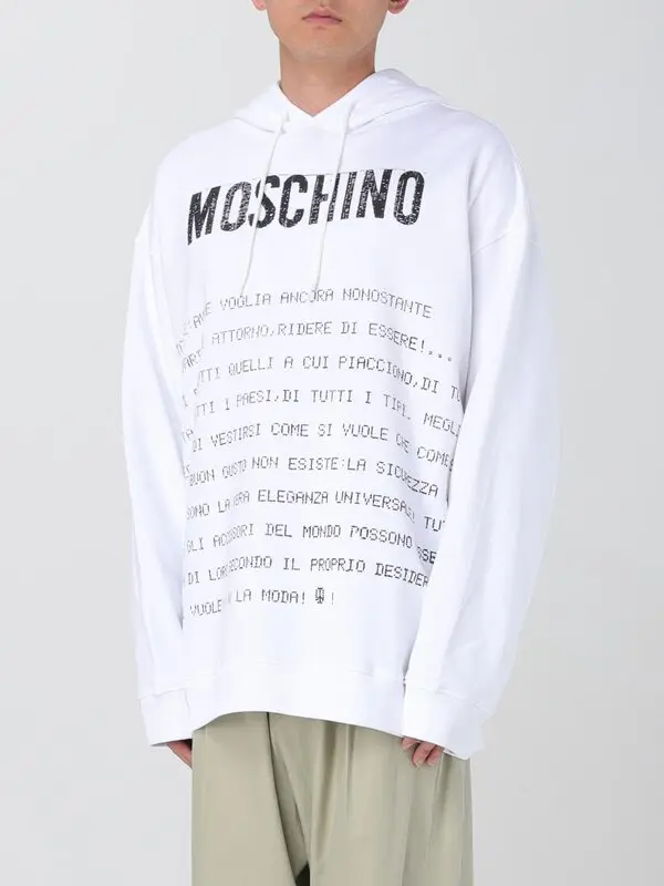 Moschino Oversized Logo Hoodie - White