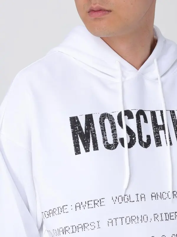 Moschino Oversized Logo Hoodie - White