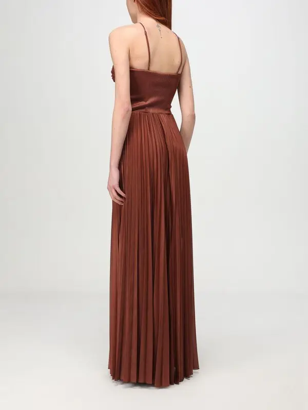Buy Pinko Pleated Maxi Dress - Leather At 50% Off | Editorialist