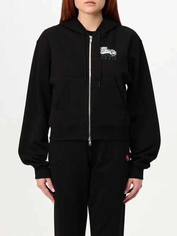 Kenzo Tiger Logo Zip-up Hoodie