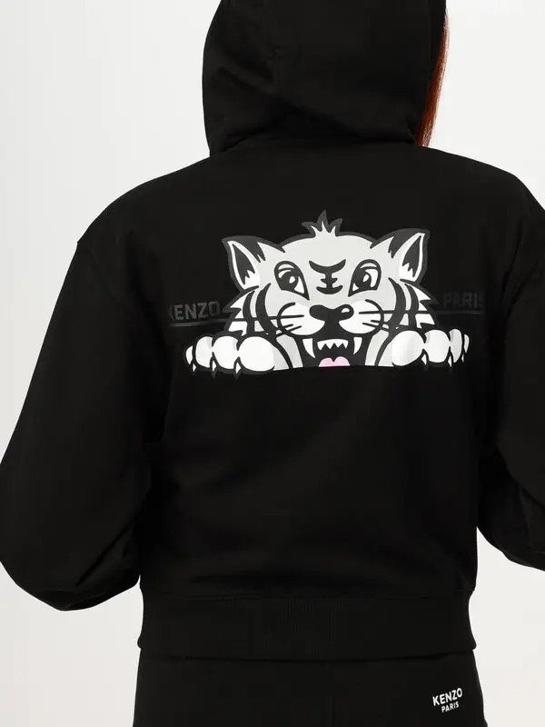 Kenzo Tiger Logo Zip-up Hoodie