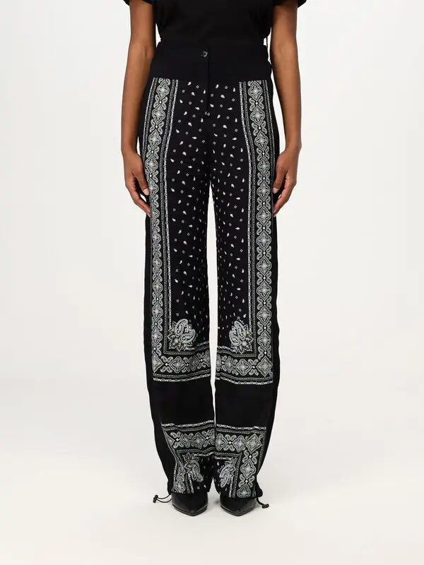 Pinko Printed Wide Leg Trousers