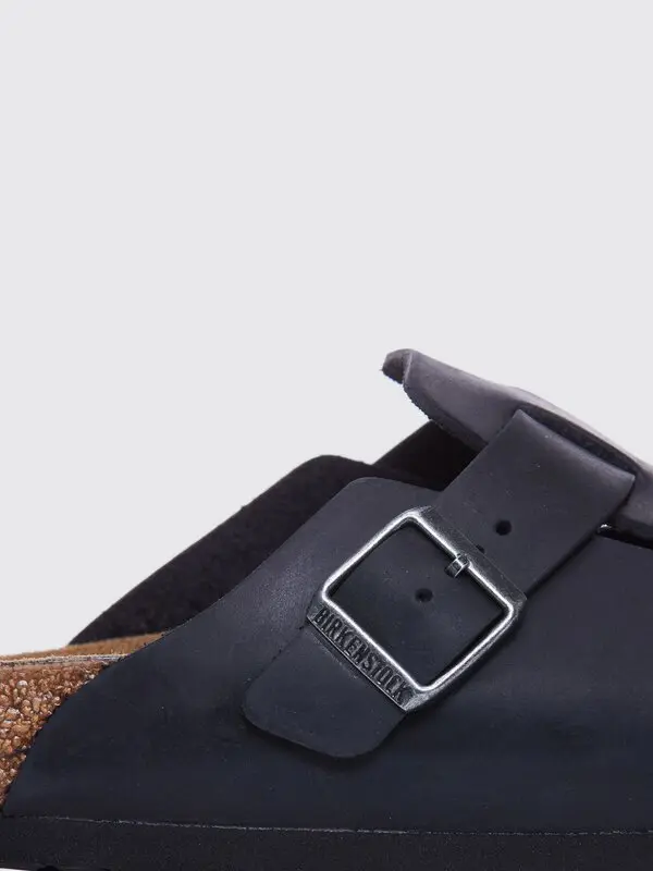 BIRKENSTOCK Buckled Clogs - Black