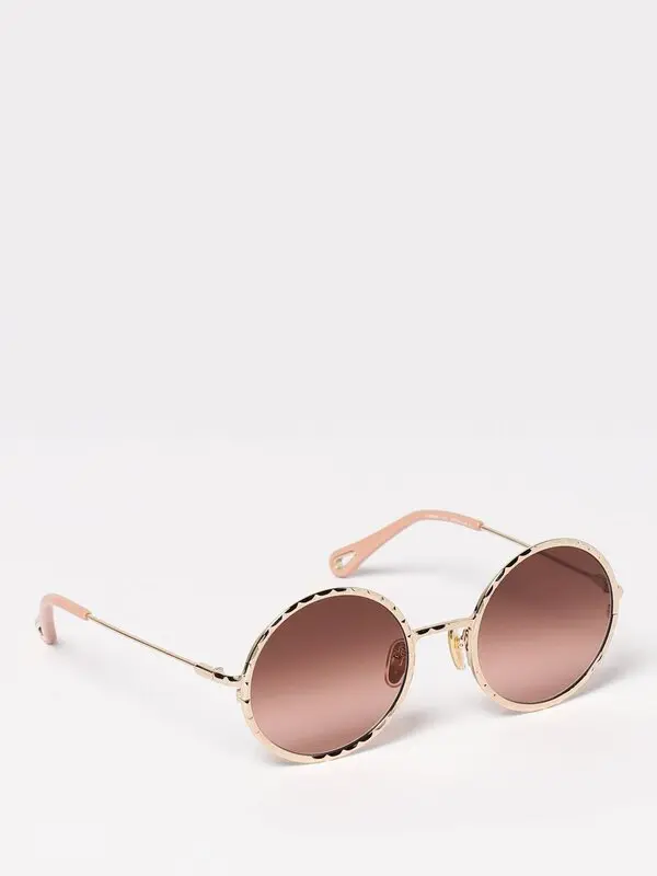 Chloé Round Frame Sunglasses - Gold