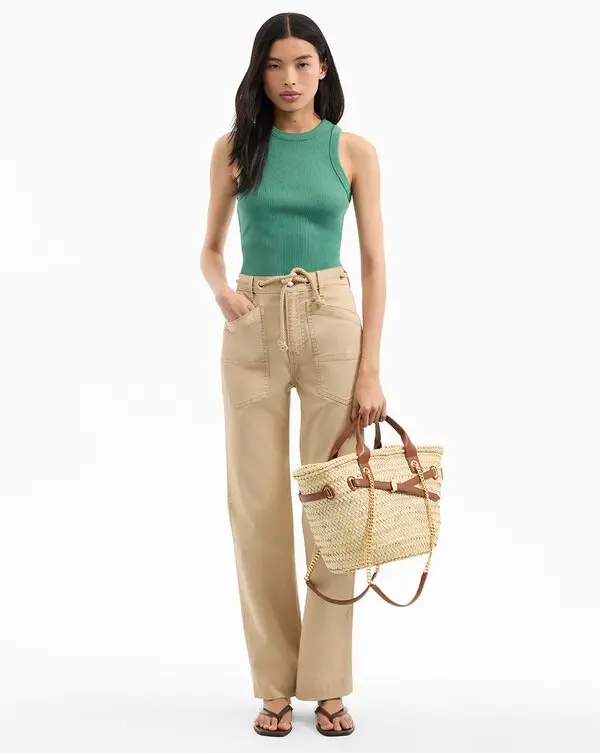Veronica Beard Heather Straight-leg Pant