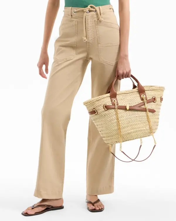 Veronica Beard Heather Straight-leg Pant