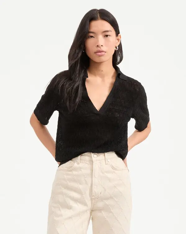 Veronica Beard Issa Knit Polo