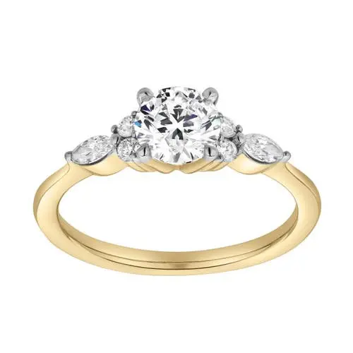 LUVMYJEWELRY Elora 14k Gold Lab Grown Diamond Engagement Ring 1 Ct - 14k Yellow Gold