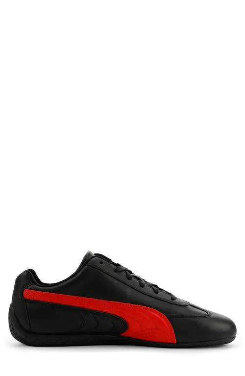 PUMA Speedcat Leather Sneaker - Black Red