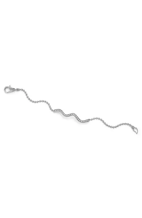 Lagos Caviar Spark Diamond Wave Bracelet