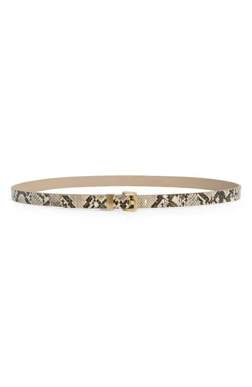 Nordstrom Snakeskin Print Faux Leather Belt - Taupe Snake