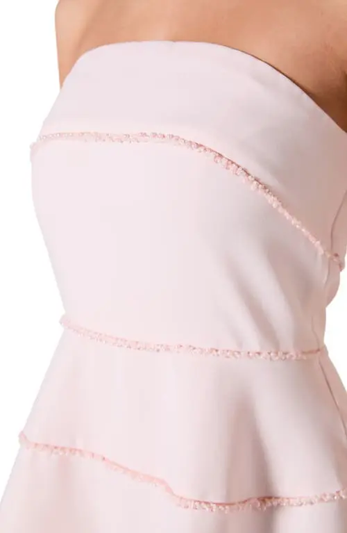 Endless Rose Faux Pearl Trim Minidress