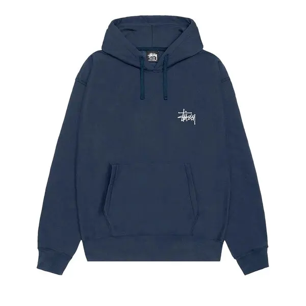 StÜssy Basic Logo Hoodie - Blue