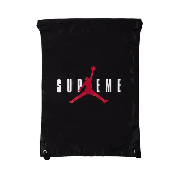 Supreme X Jordan Drawstring Bag - Black
