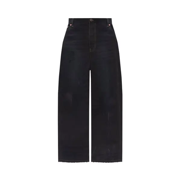 Balenciaga Large Baggy Jeans - Black