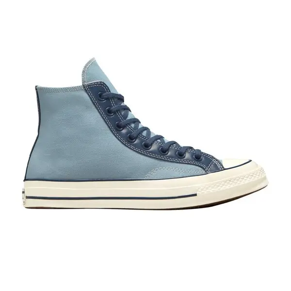 CONVERSE Chuck 70 High With Leather Overlays - Blue