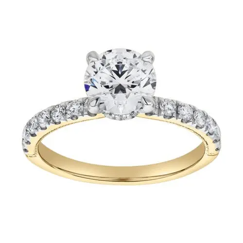 LUVMYJEWELRY Aurielle 14k Gold 2 Ct. Lab Grown Diamond Engagement Ring - 14k Yellow Gold